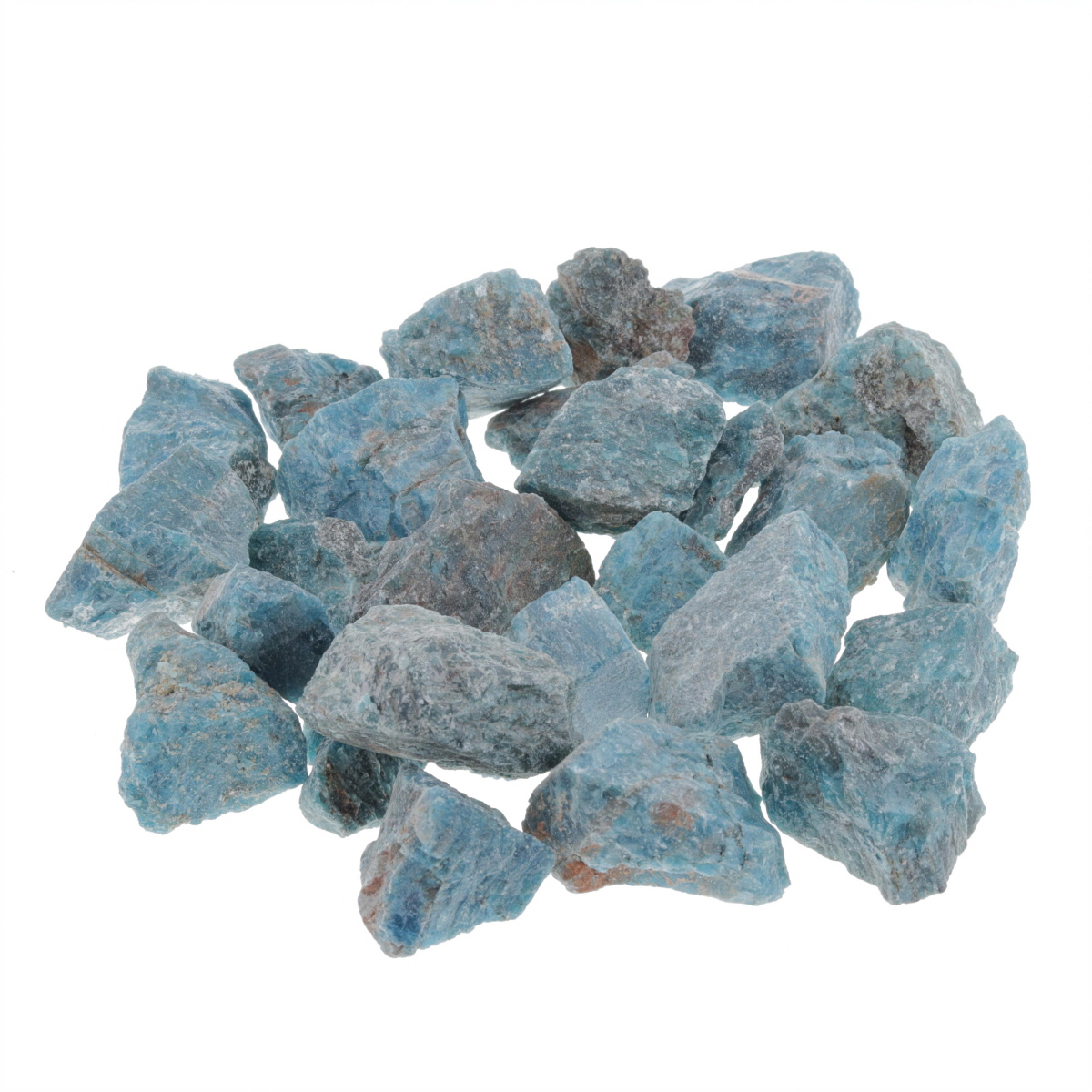 WireJewelry 11 lbs of Bulk Rough Blue Apatite Stone - Large Natural ...